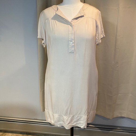 English Laundry | Dresses | English Laundry Beige Short Sleeve 4 Button ...